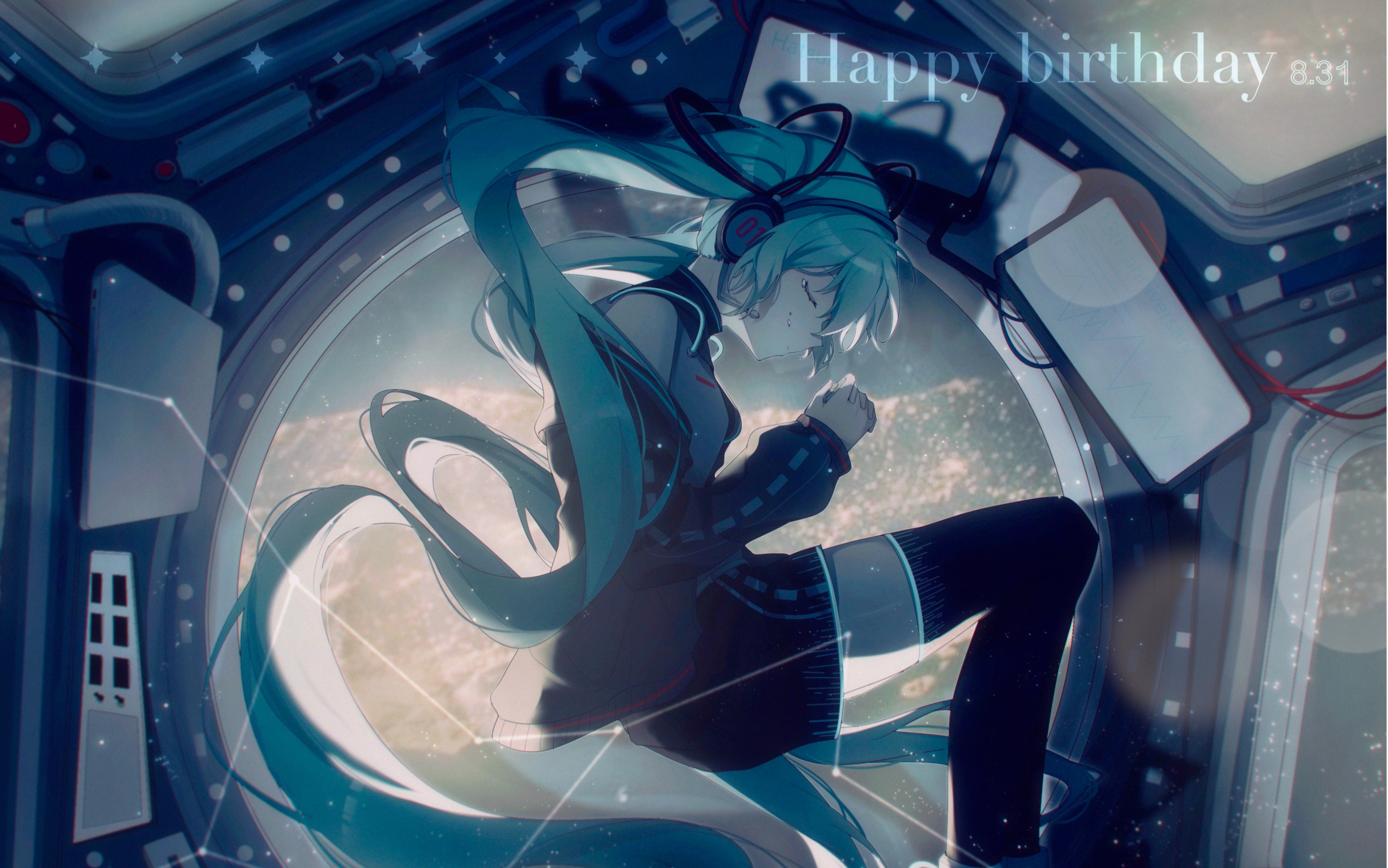 【iPad绘画】ten thousand stars 初音未来十三周年贺图绘制过程_哔哩哔哩_bilibili