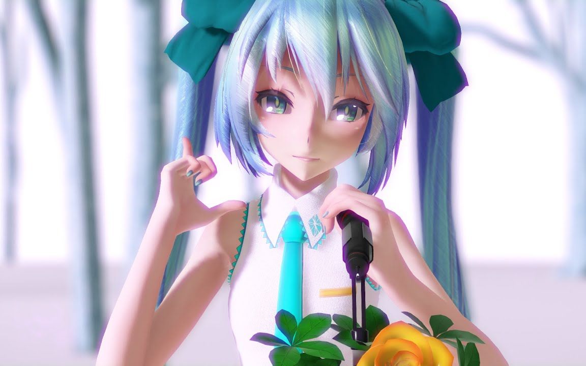 【MMD】The Snow White Princess is / 白い雪のプリンセスは 【TDA Miku】【搬运】_哔哩哔哩_bilibili