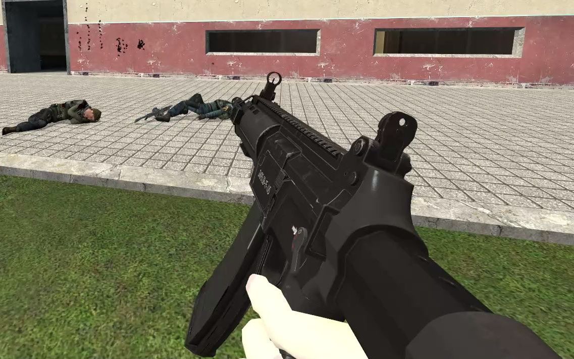 【GMOD】模组推荐：一把枪械和三个手雷_GMOD_演示