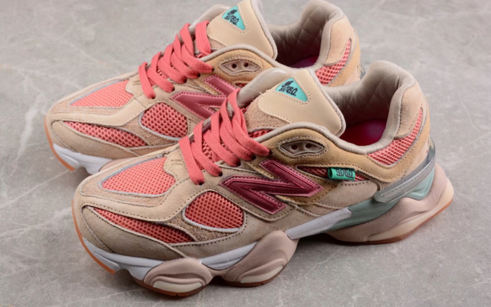 新百伦联名 Joe Freshgoods x New Balance NB9060 粉橘复古运动慢跑鞋U9060JF1_哔哩哔哩_bilibili