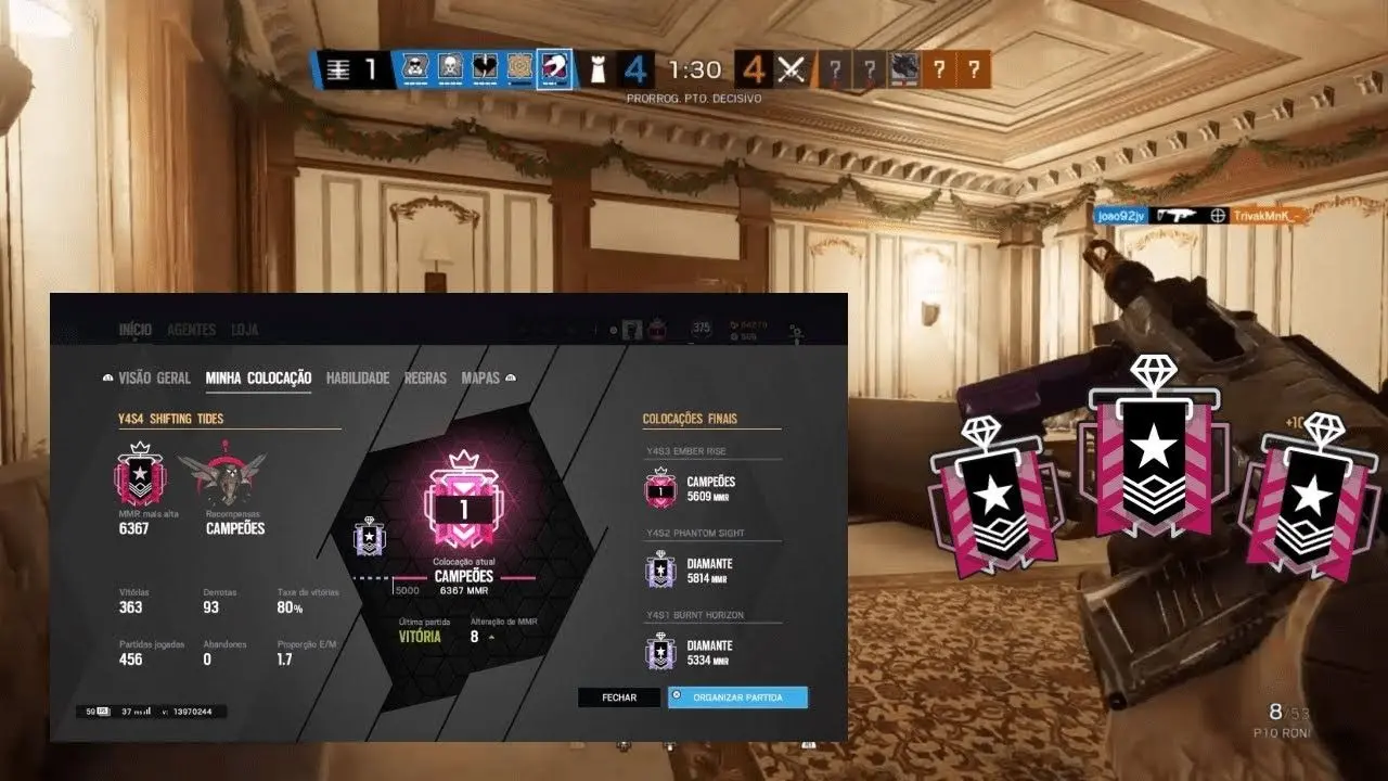 【JV92】 连续两赛季的主机冠军第一怎么打游戏_彩虹六号_第一视角