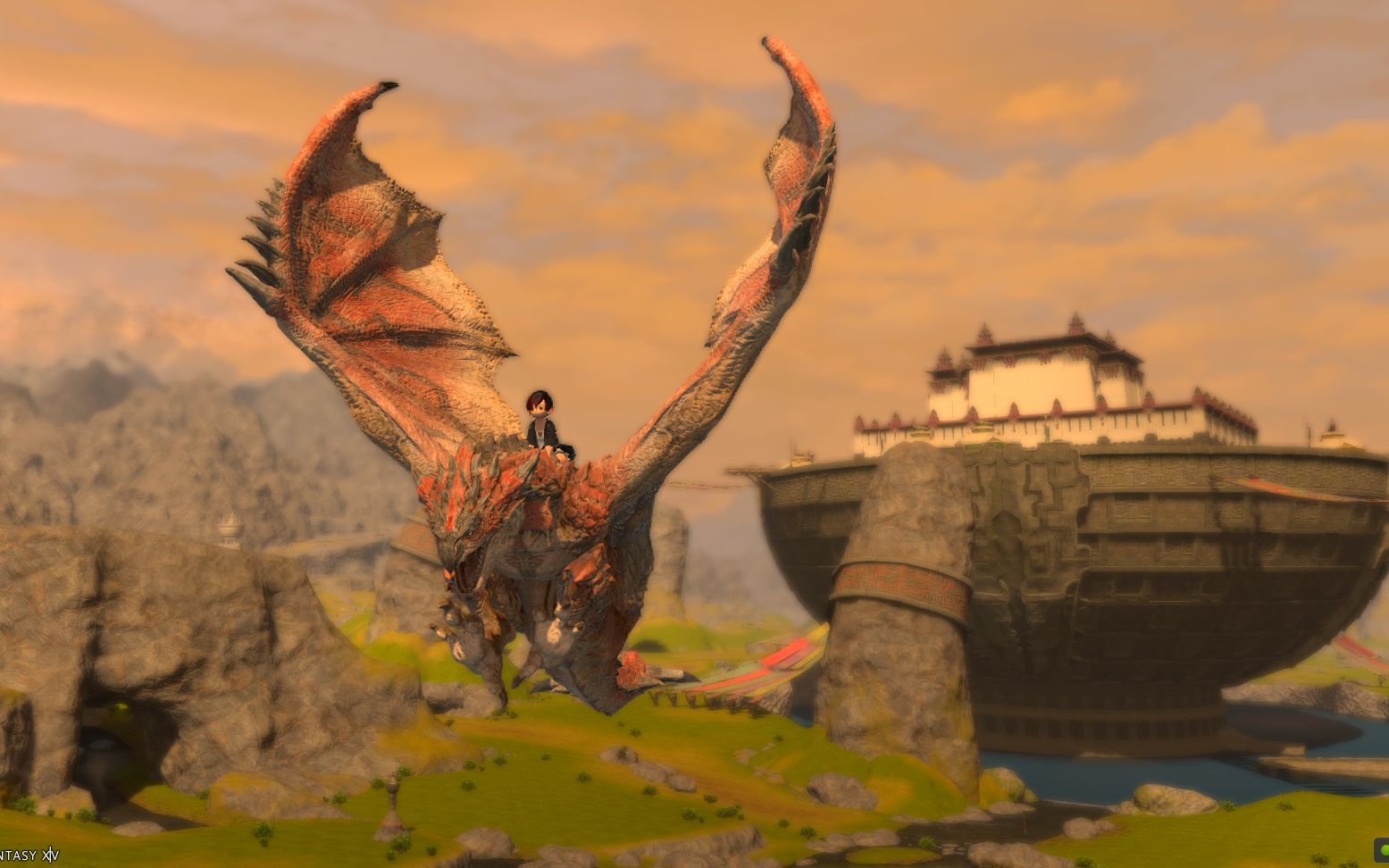 【FF14&Mhw】联动，宠物、坐骑、副本各种展示_哔哩哔哩_bilibili