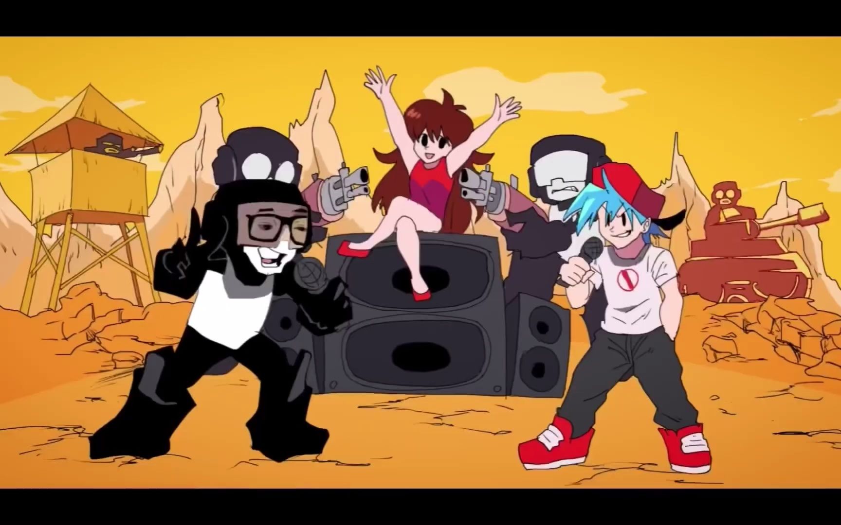 【FNF动画/授权代转】Friday Night Funkin Animations compilation #1_哔哩哔哩_bilibili