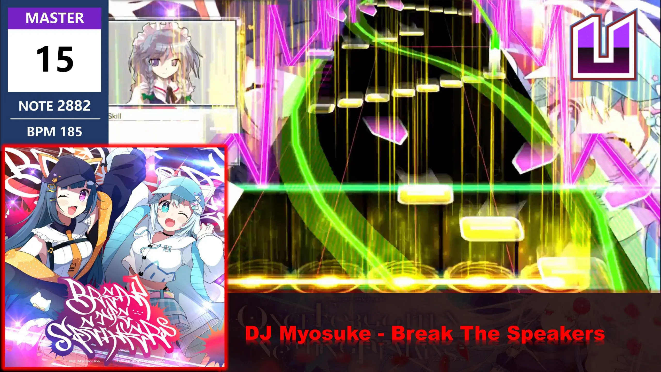 【UMIGURI 创作谱面】DJ Myosuke - Break The Speakers MASTER 15 谱面预览