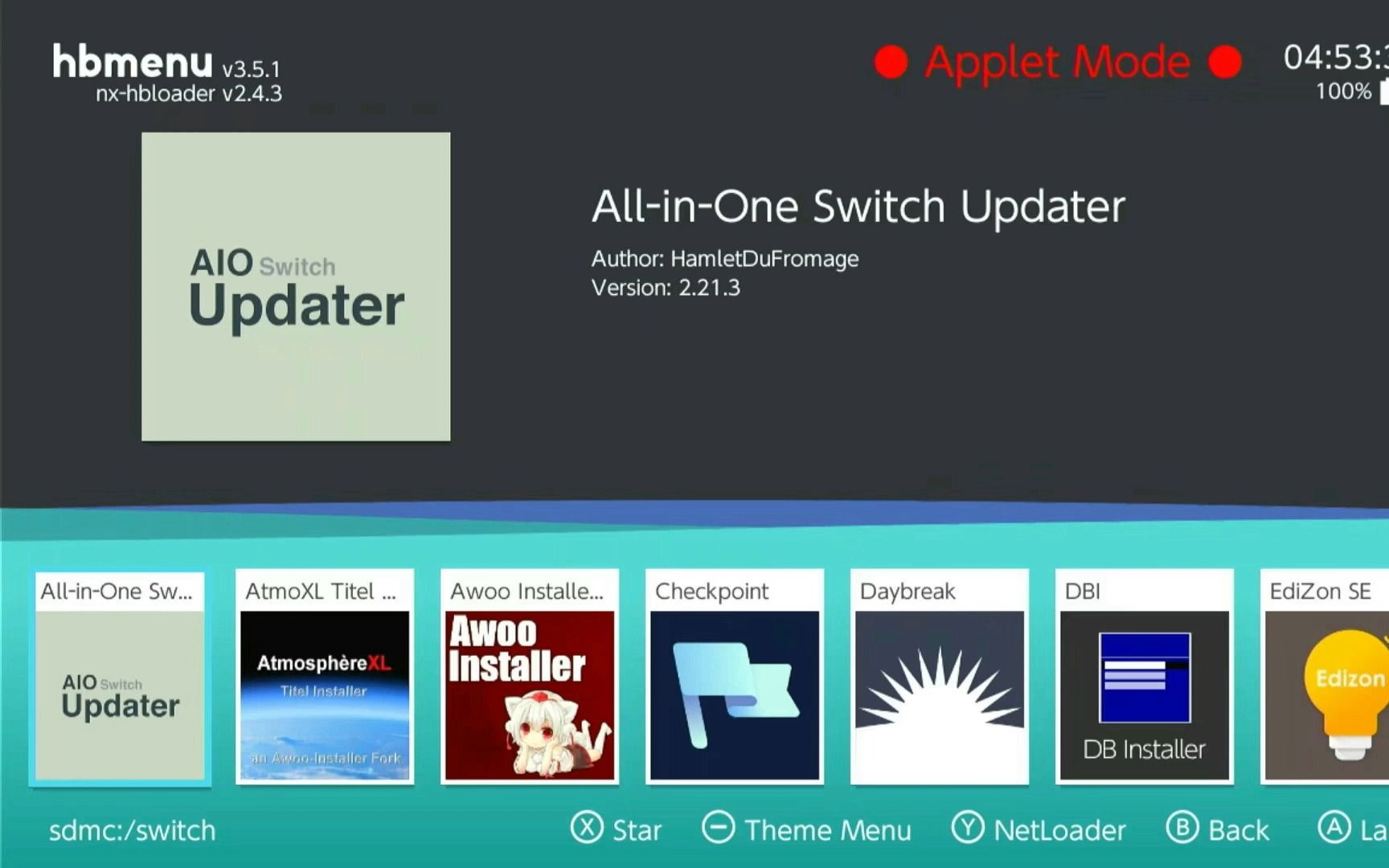 switch大气层系统通过DBI用usb安装游戏教程
