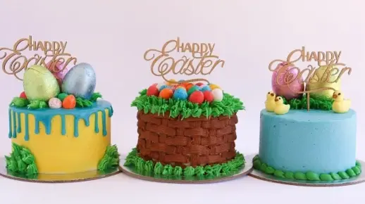 【rosies Dessert Spot】mini Easter Themed Cake Tutorial 哔哩哔哩 Bilibili