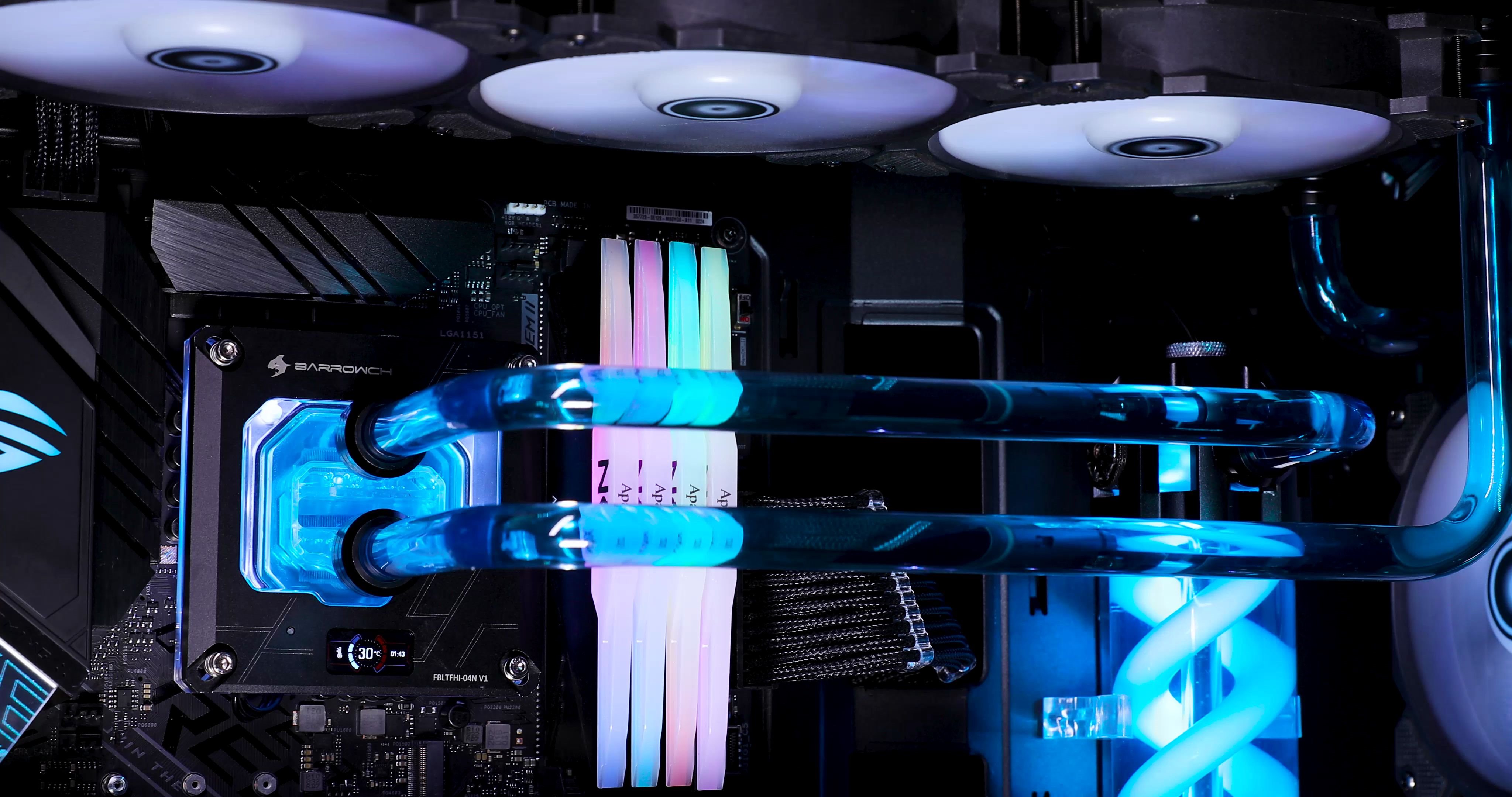 Barrow 华硕ROG Strix Helios太阳神机箱分体水冷方案_哔哩哔哩_bilibili