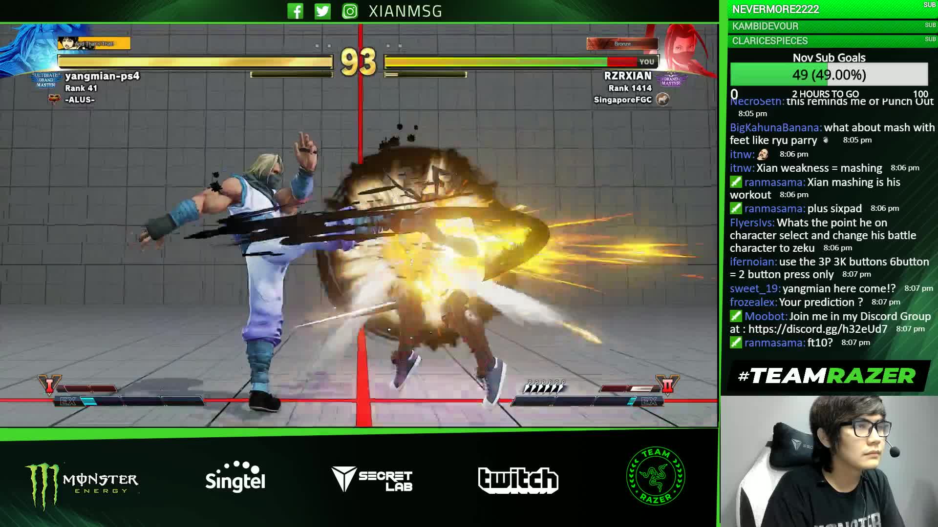 【街霸5】黄洋面 (是空) vs XIAN (伊吹) 抢10 XIAN视角 - 视频下载 Video Downloader