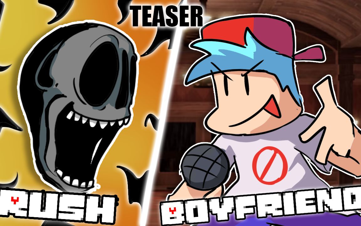 DOORS RUSH vs FNF动画预告片【FNF与ROBLOX DOORS】-CyberLegends动画-CyberLegends动画 ...