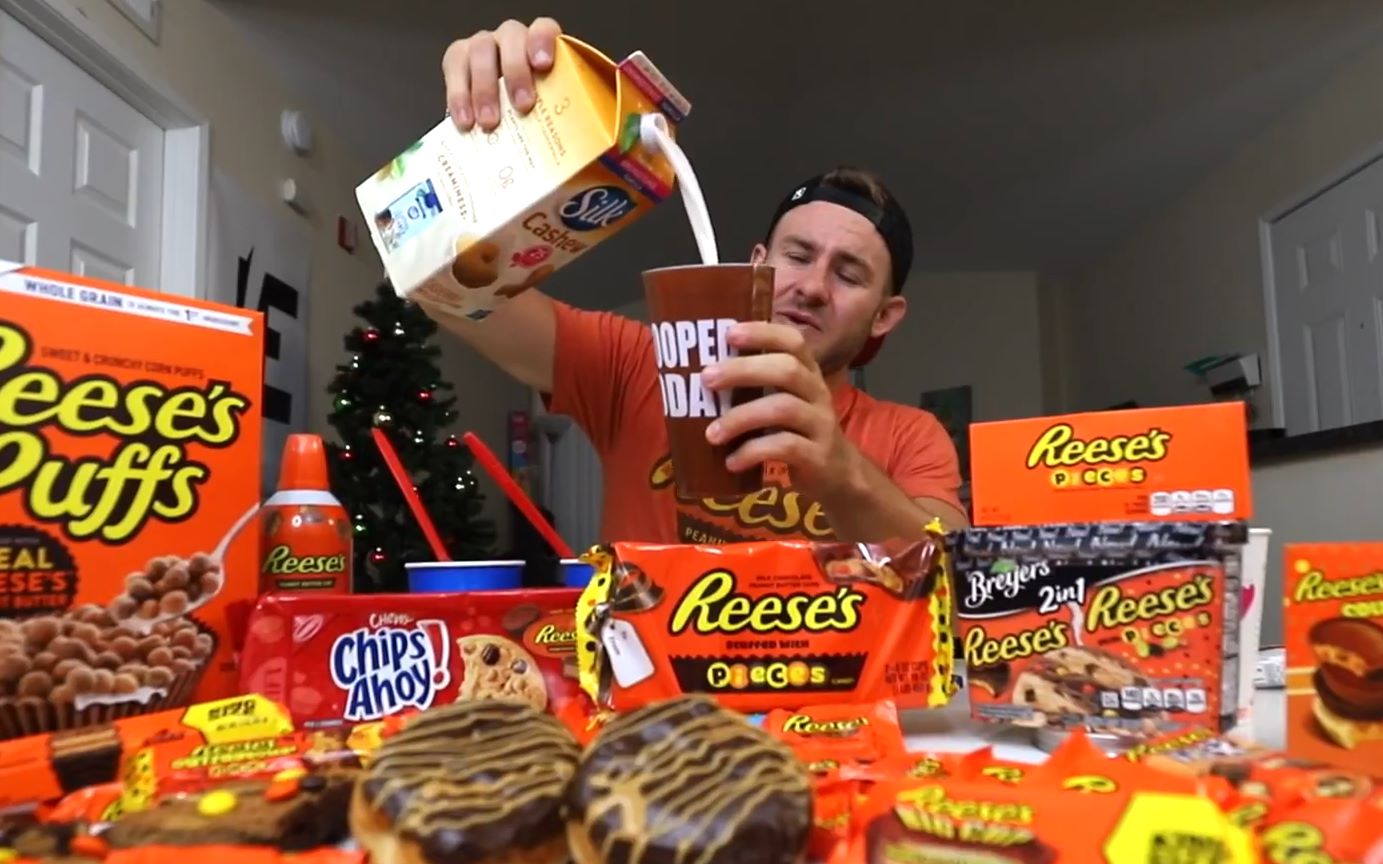 【2018/12/7自行车小哥】THE REESES OVERLOAD CHALLENGE (18,000+ CALORIES)_哔哩哔哩 ...