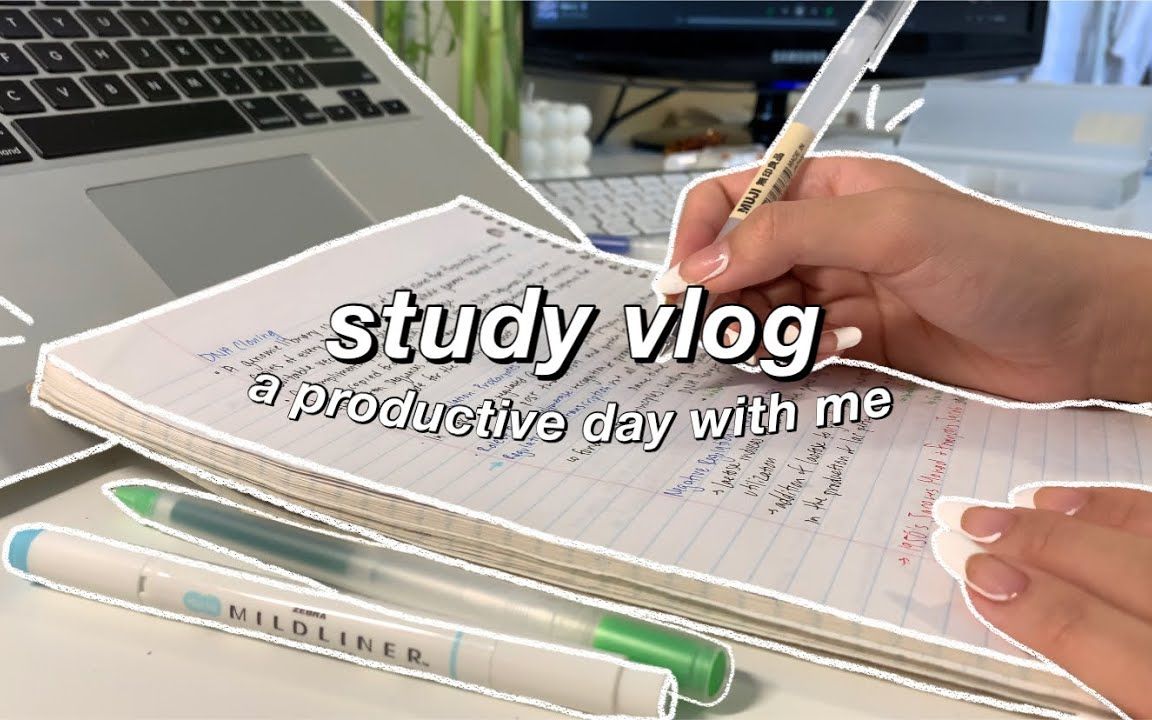 STUDY VLOG | Breanna Quan | 一天14小时学习记录_哔哩哔哩_bilibili