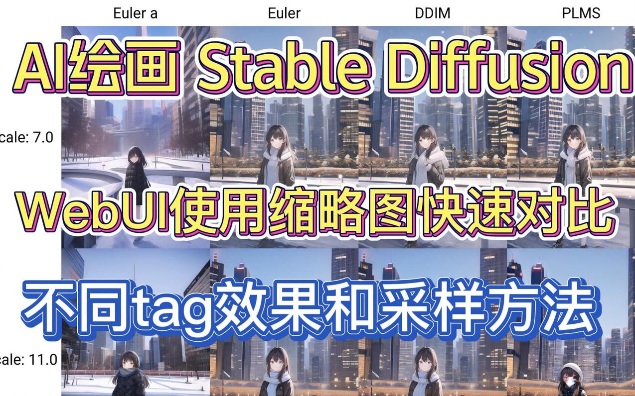 【AI绘画】 Stable Diffusion WebUI使用缩略图快速对比 不 - 哔哩哔哩