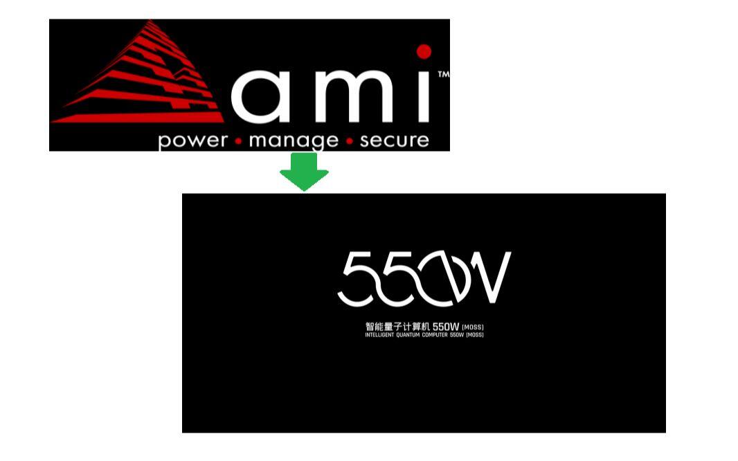 AMI主版修改550W开机界面 - 哔哩哔哩