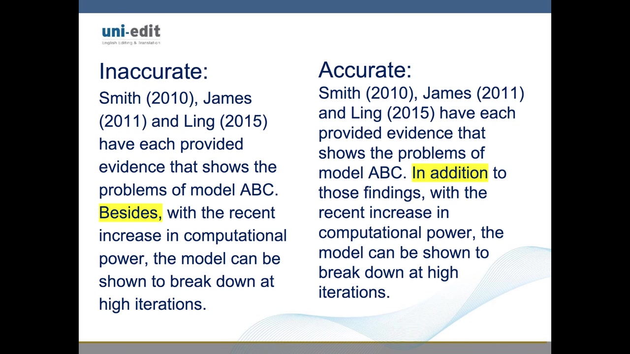 学术写作研究 | In Addition vs. Besides 哪个较合意？_哔哩哔哩_bilibili