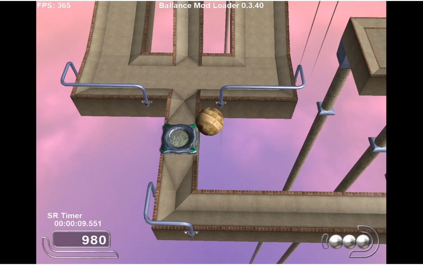 【Ballance】SR3 个人纪录 02:25.291_单机游戏热门视频