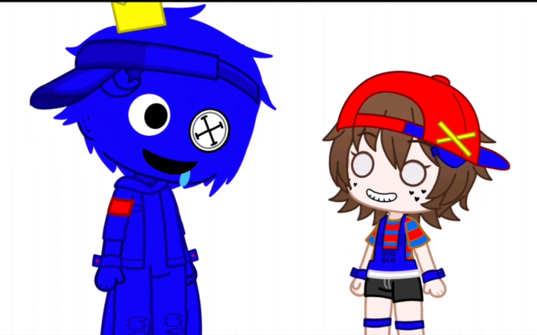 【Rainbow friends/私设】Blue见他的first friend--Gacha club_哔哩哔哩_bilibili