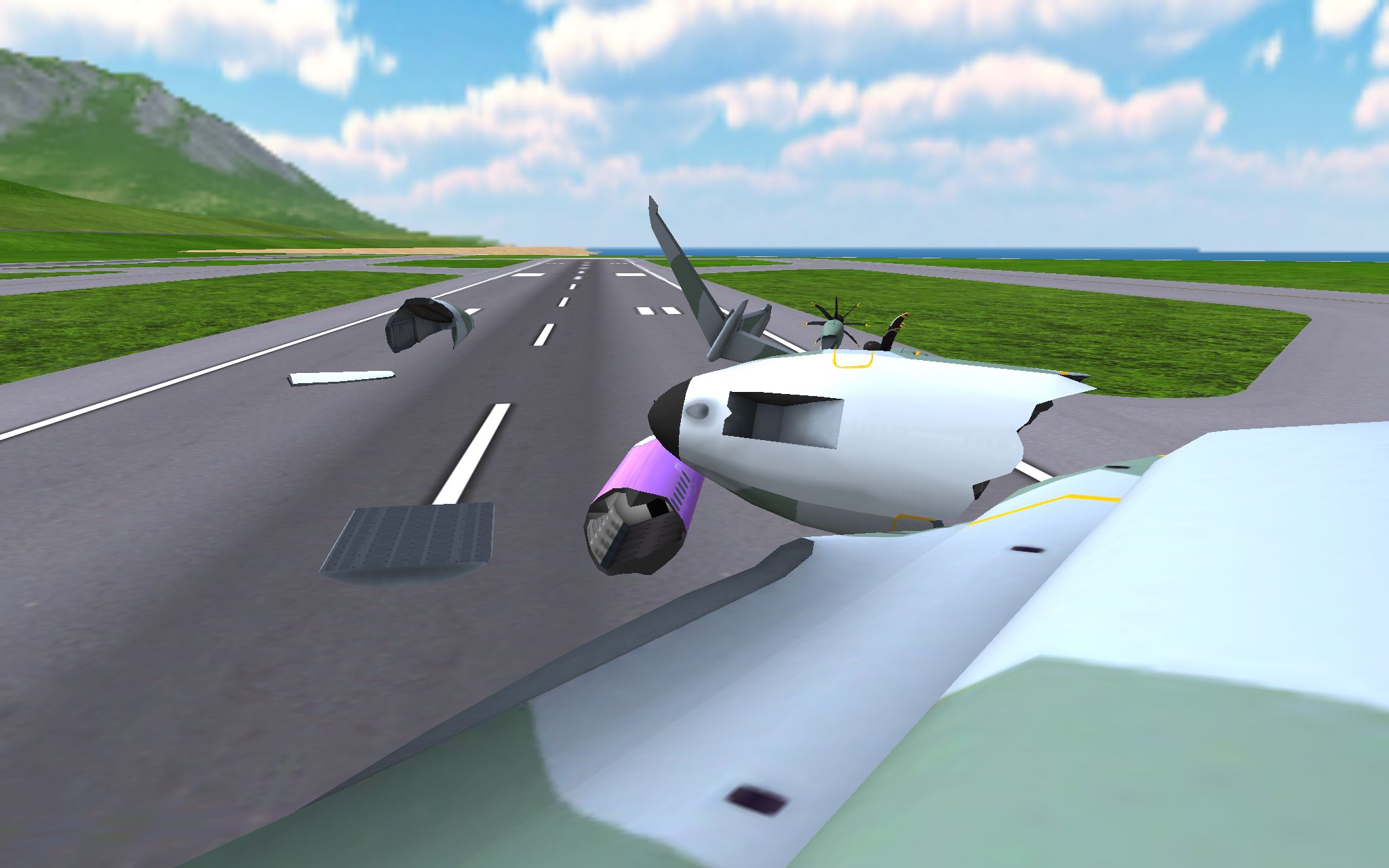 【TFS】两架飞机相对降落后相撞_哔哩哔哩 (゜-゜)つロ 干杯~-bilibili