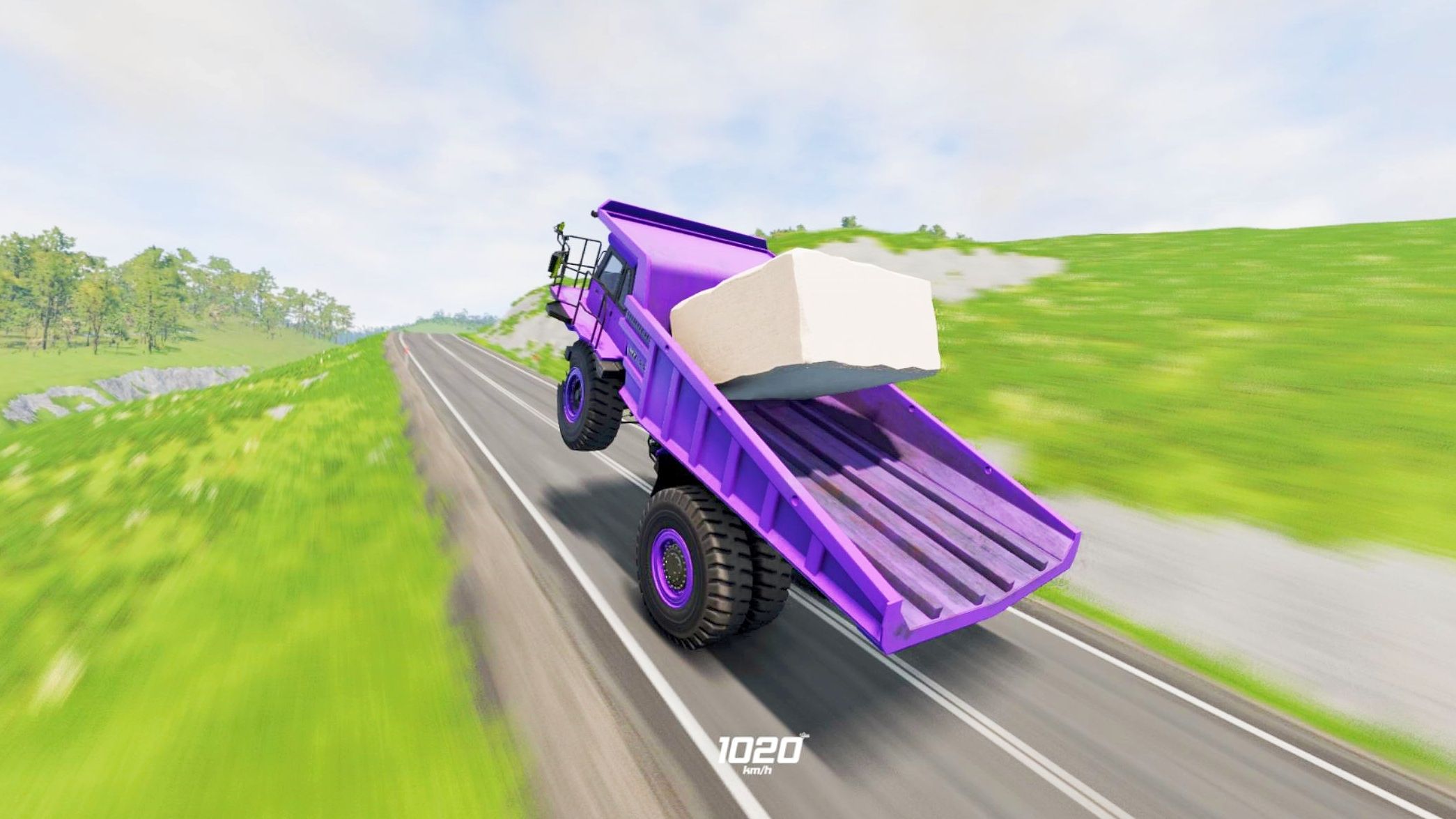 瞬间加速1000km/h，谁飞的最远？-BeamNG-TV-BeamNG-TV-哔哩哔哩视频