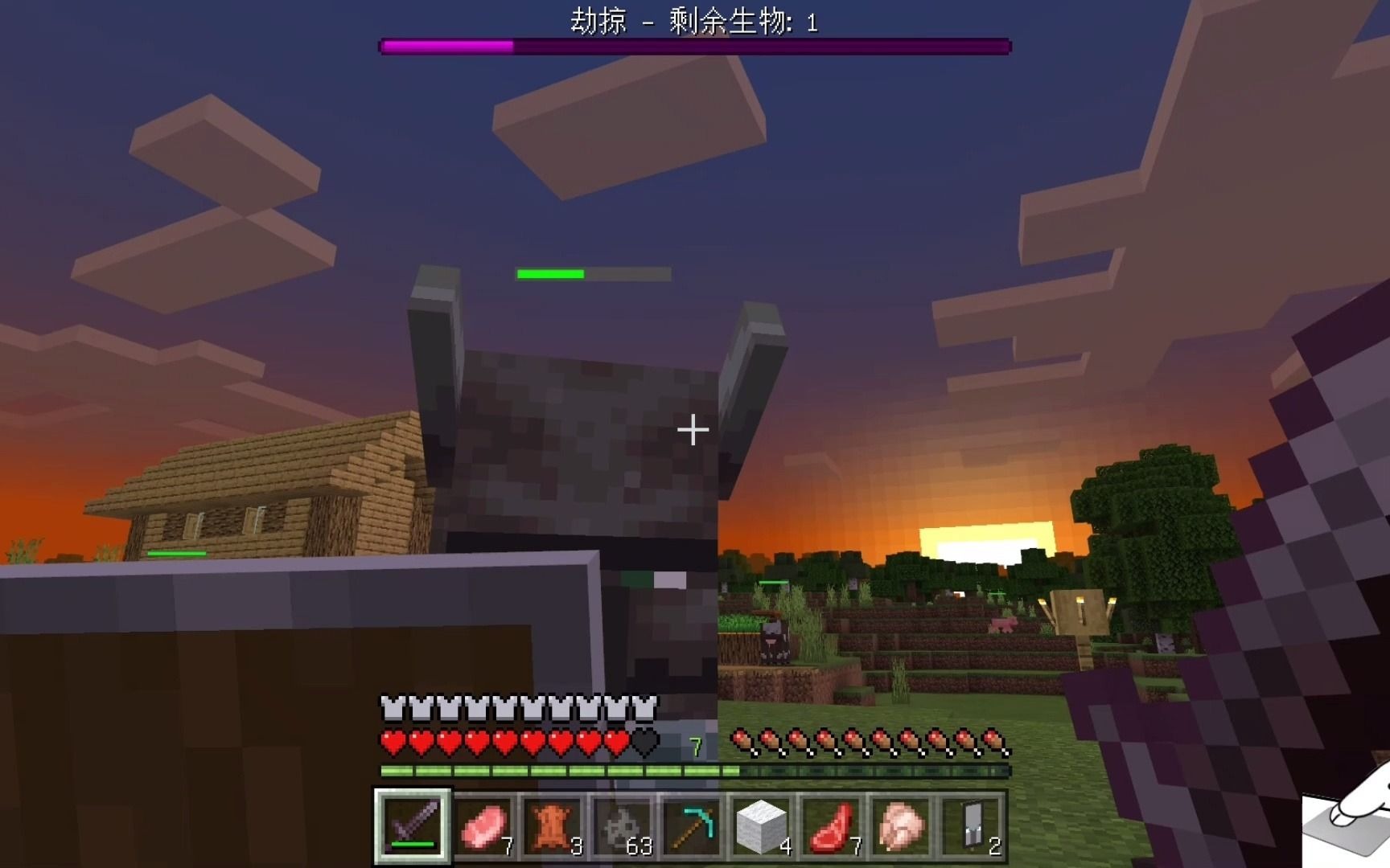 我的世界模组介绍：生物血条显示_单机游戏热门视频