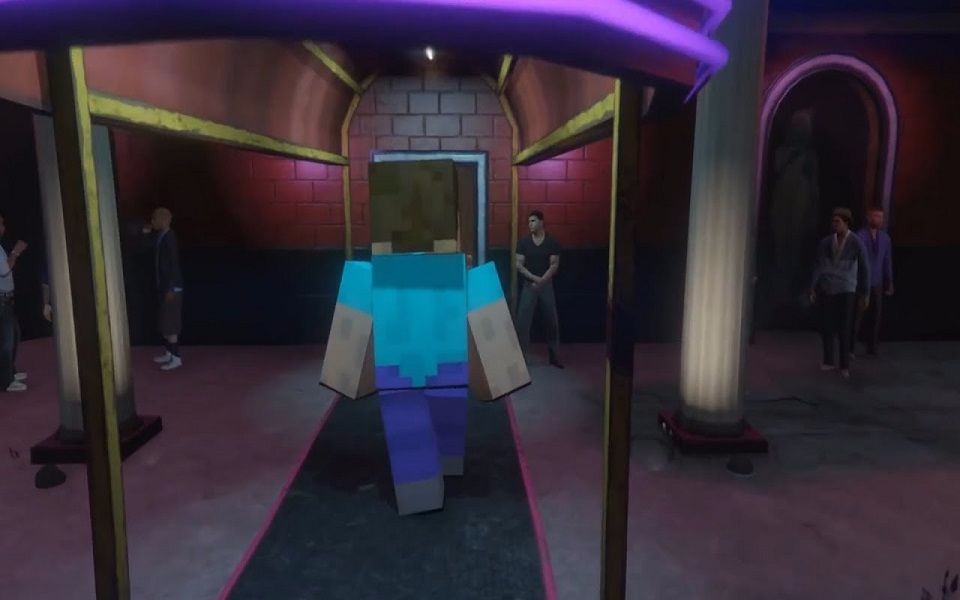 【rusplay】【我的世界】当史蒂夫置身于GTA5中 ..._哔哩哔哩_bilibili