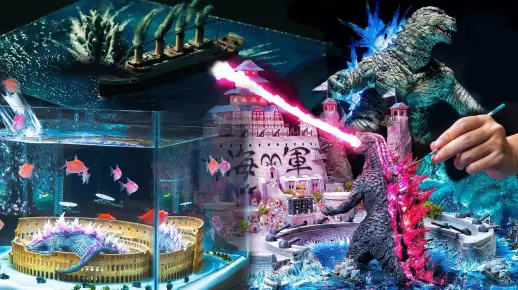 【4K】wAw Creator大佬在油管累计3000万播放量的哥斯拉场景制作合集 | 作者：wAw Creator_哔哩哔哩_bilibili