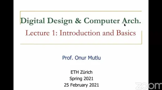 Digital Design and Computer Architecture数字设计与计算机体系结构 ETH 中英字幕 苏黎世联邦理工学院 ...