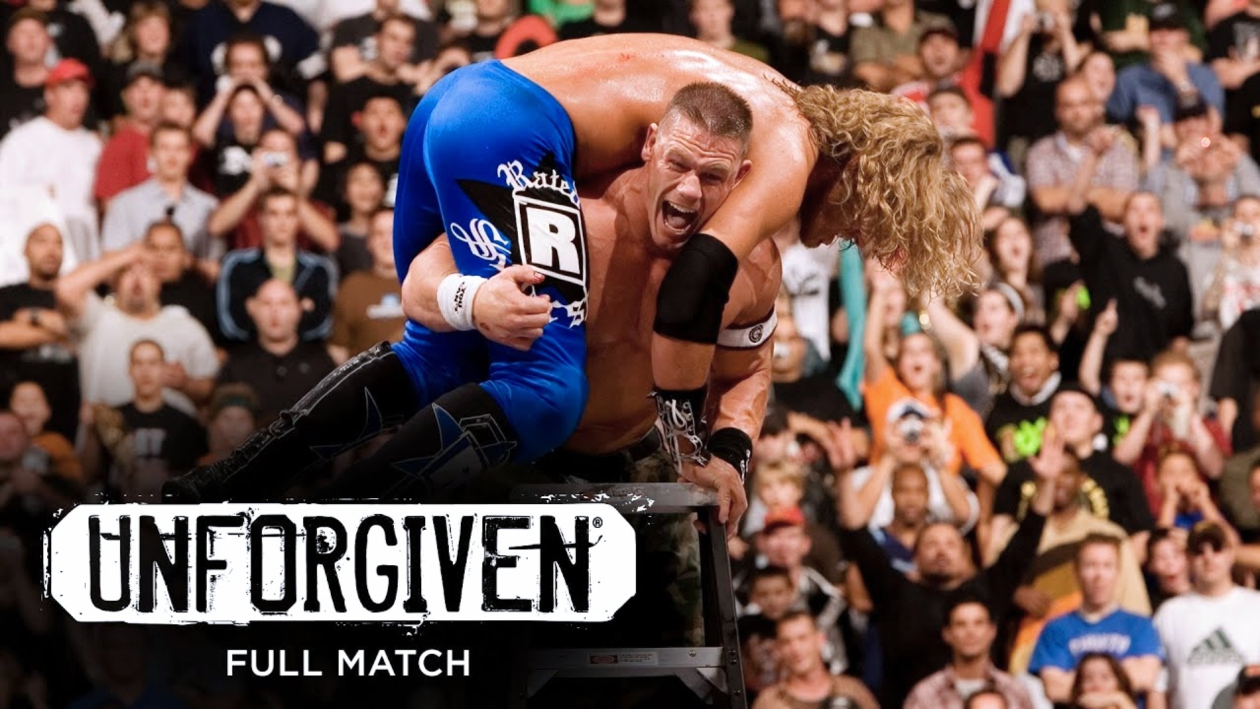 【WWE】2006年WWE Unforgiven，WWE重量级冠军头衔TLC赛，艾吉Edge vs 约翰塞纳John Cena，4.25星 ...