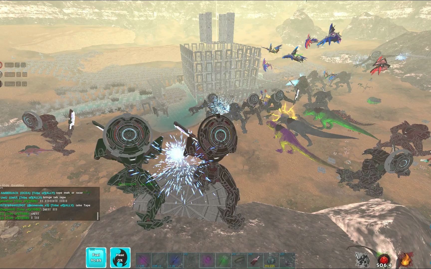 ARK Official PVP BLDX攻打N1S 204红塔/ TPG PTY 冰洞口_哔哩哔哩 (゜-゜)つロ 干杯~-bilibili