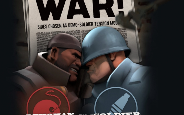 【TF2】WAR! - Music Video_哔哩哔哩_bilibili