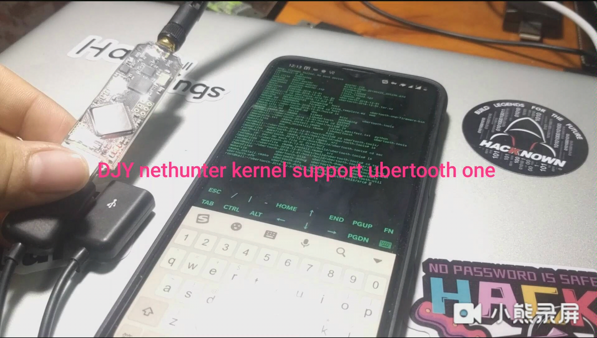 DJY nethunter kernel support ubertooth one demo
