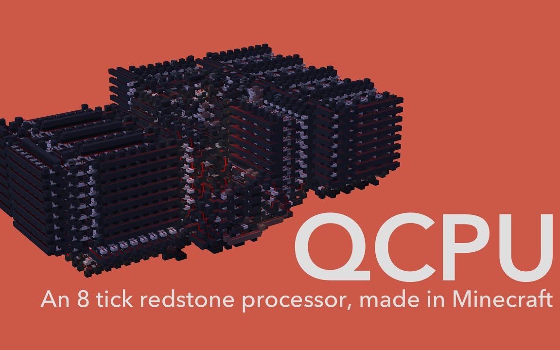 QCPU - 1.25Hz主频的8位处理器CPU，在MC中打造！！！！！！！！！！！！！！！！！！！_哔哩哔哩_bilibili