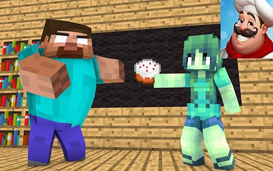 【rusplaying】【我的世界动画】怪物学院 - 烹饪挑战！_哔哩哔哩_bilibili