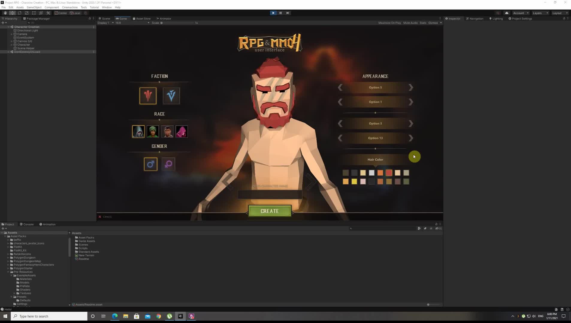 U3D RPG教程 附源码 模块化角色创建系统 Unity3d polygon Synty Studios_哔哩哔哩_bilibili