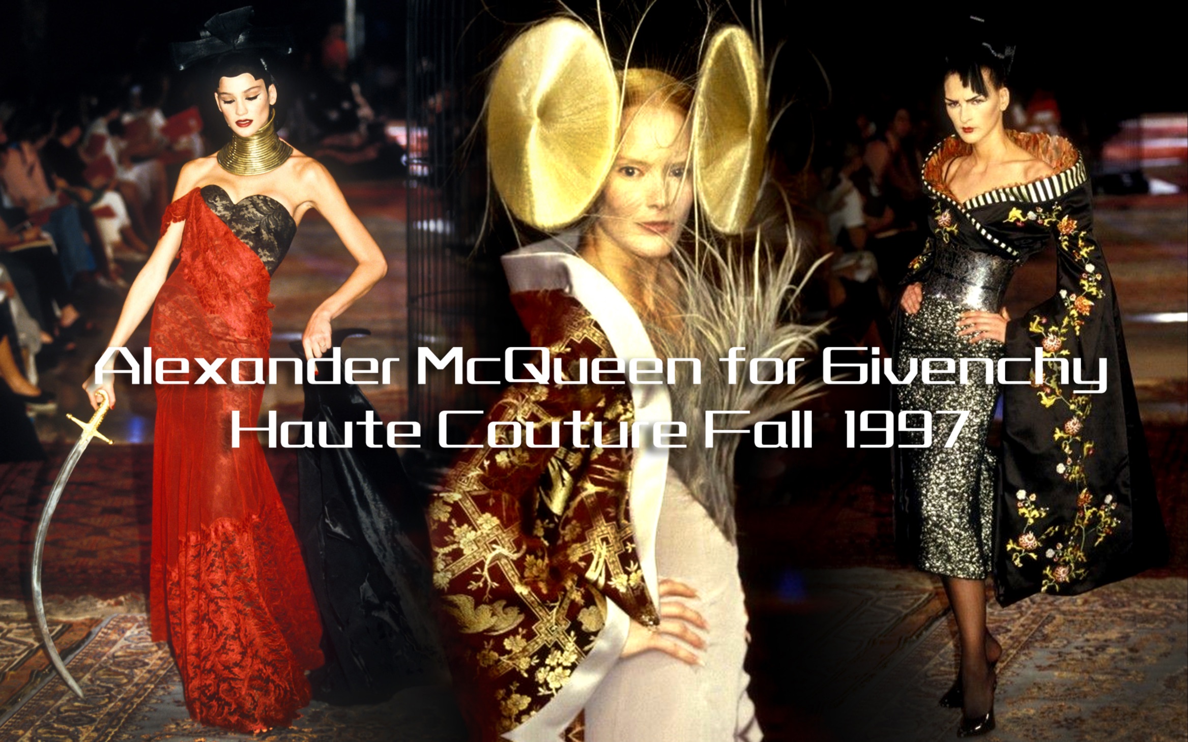 Alexander McQueen 时期 Givenchy｜“重组肢解”1997秋冬高级定制-花见花开妮娜金-花见花开妮娜金-哔哩哔哩视频
