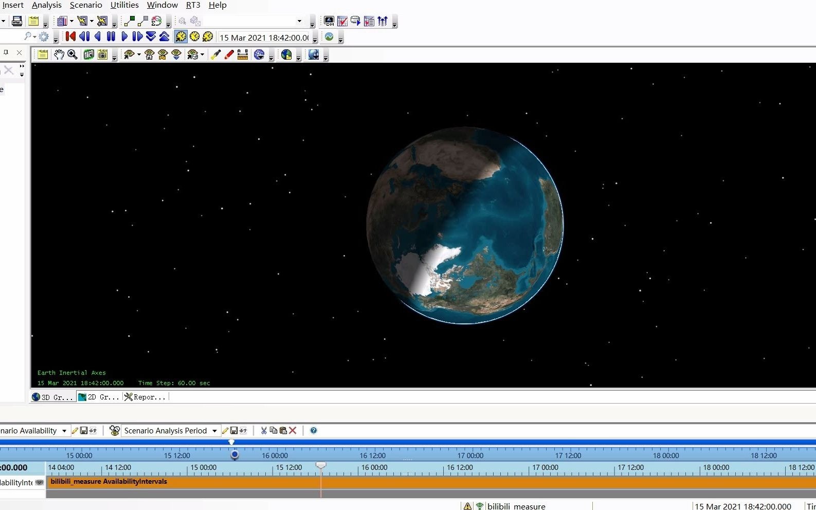 stk 地面和卫星角度与距离的测量_哔哩哔哩_bilibili