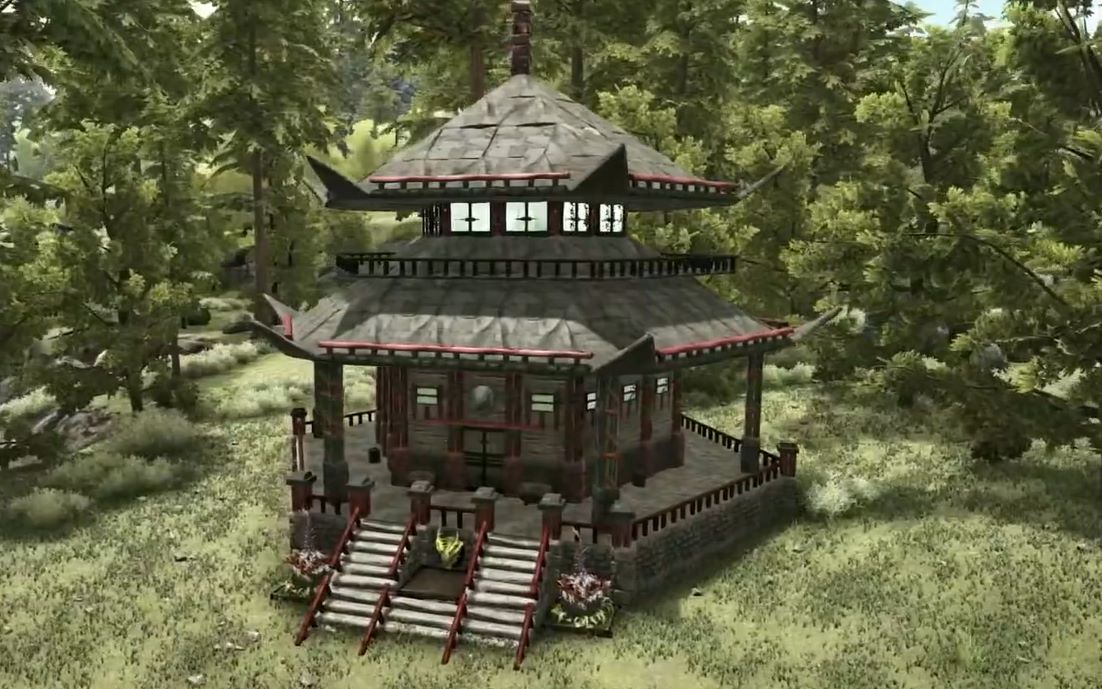 [方舟建筑搬运]Ark How To Build A Pagoda_哔哩哔哩_bilibili