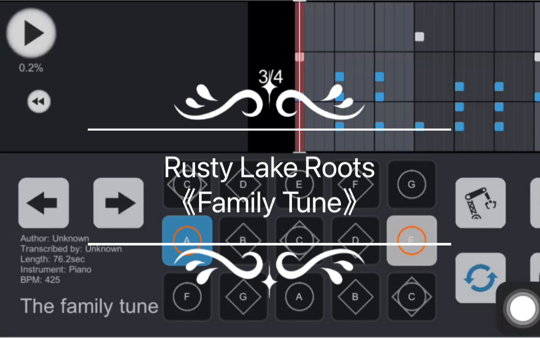 【Sky Studio/光遇演奏】锈湖：根源Rusty Lake Roots《Family Tune》_哔哩哔哩_bilibili