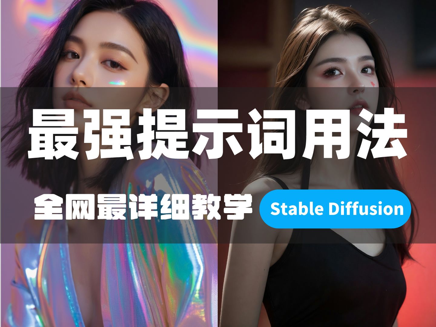 【stable diffusion】最强提示词用法！！让你彻底摆脱不会写提示词困扰！！！-AI绘画师-TOM-AI绘画师-TOM-哔哩哔哩视频