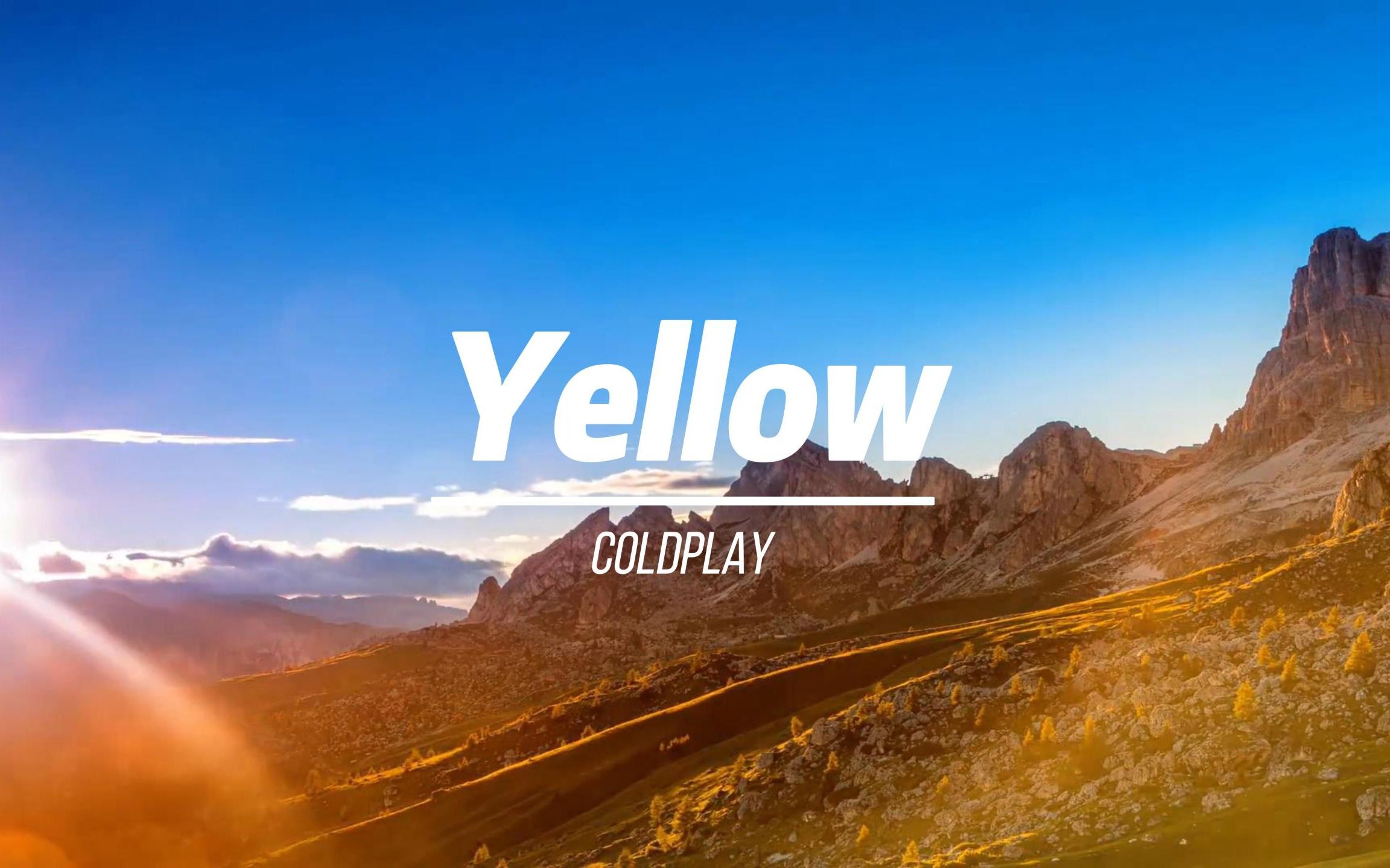 这首《Yellow》每次听都会完全沉浸和热血沸腾，聆听一段自己的故事和感受-带你欣赏音乐之美-带你欣赏音乐之美-哔哩哔哩视频
