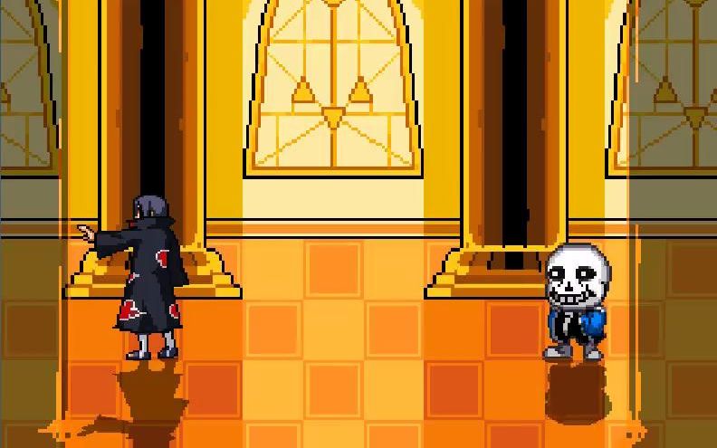 【MUGEN】宇智波鼬VS Sans_哔哩哔哩_bilibili
