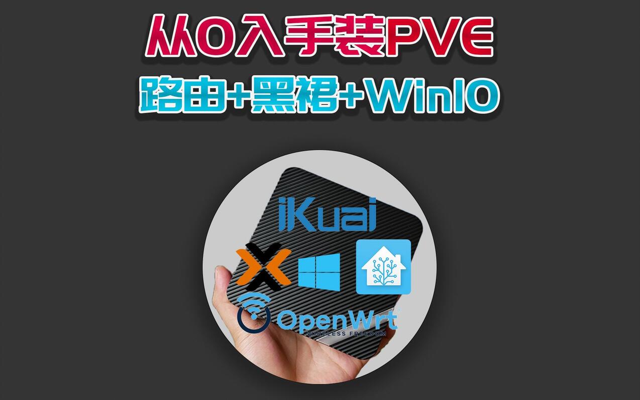 小白从0上手装PVE，OP+iKuai+HA+Win10，直通核显输出！ - 哔哩哔哩
