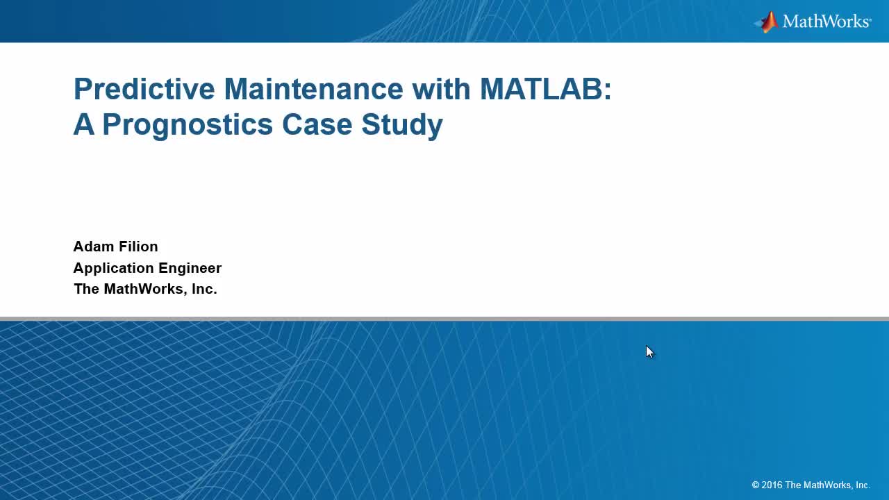 Predictive Maintenance with MATLAB A Prognostics Case Study_哔哩哔哩_bilibili
