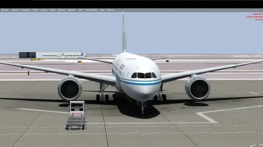 QW789波音787-9新手带飞教程，让新手能够将飞机飞起来并且降落，从冷舱启动到关车，从起飞到降落，天津滨海机场到北京国际机场,模拟飞行 ...