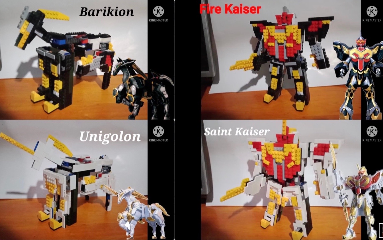 乐高魔法战队 _ Fire Kaiser & saint kaiser_哔哩哔哩_bilibili