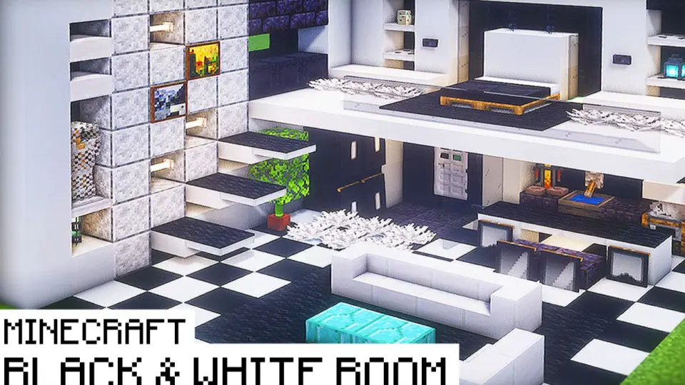 Minecraft Living Room Tutorial | Cabinets Matttroy