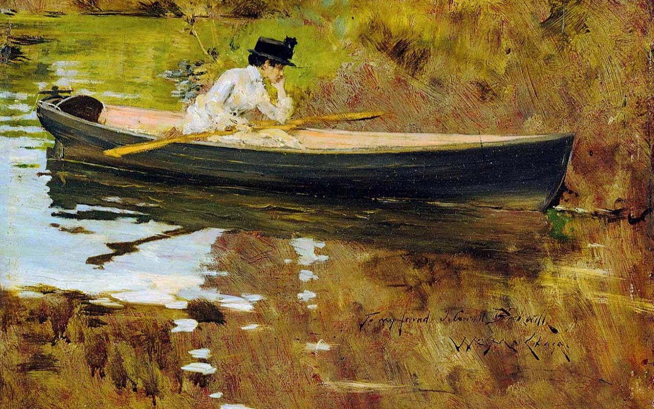 名画临摹William Merritt Chase（Photoshop/油画绘画过程、作品分析）_哔哩哔哩_bilibili