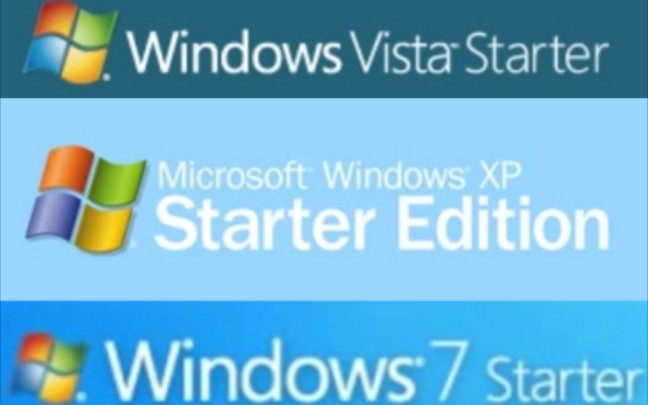 [转载]Windows Starter Edition（入门版）XP/Vista/7浏览_哔哩哔哩_bilibili