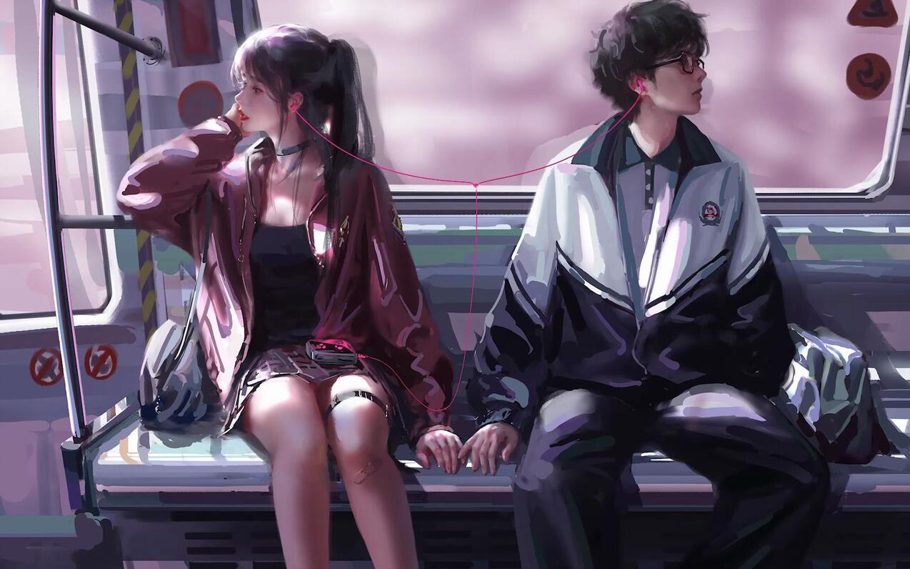 【WLOP】月牙儿&希扬【云虫】【板绘】 - 哔哩哔哩