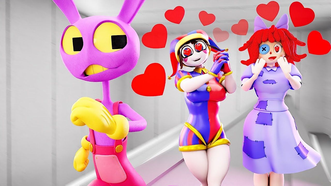 Pomni & Ragatha FIGHT for JAX'S LOVE!- The Amazing Digital Circus ...
