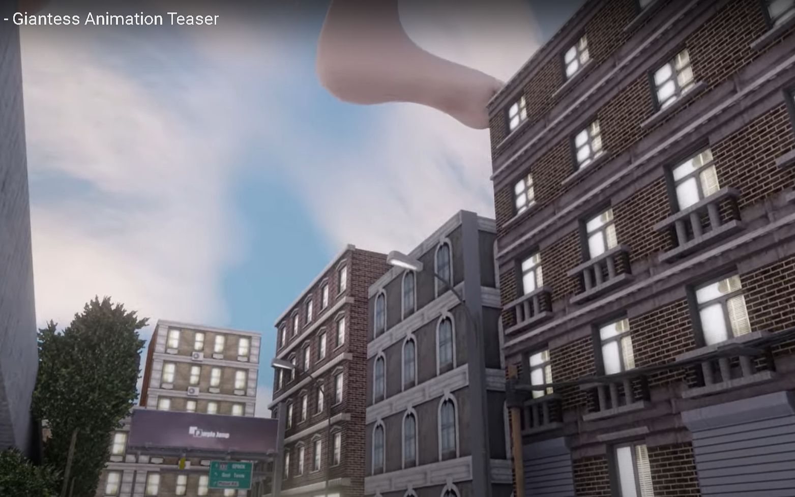 A Big Step - Giantess Animation Teaser_哔哩哔哩_bilibili